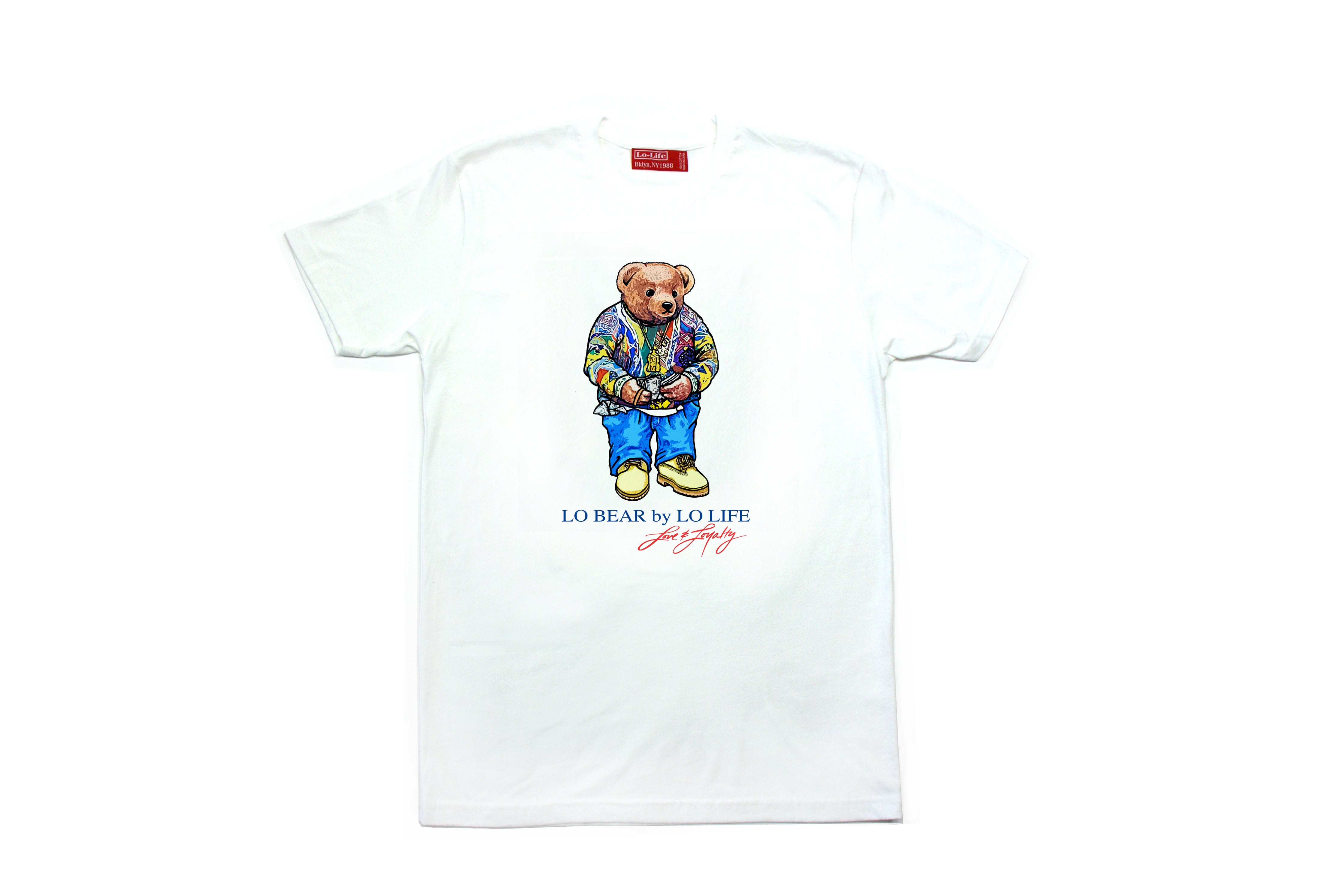 Lo Bear X Coogi Tee- White – lolifebrand